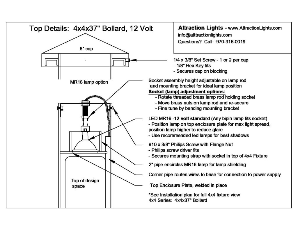 Landscape Light Fixture Installation Detail
